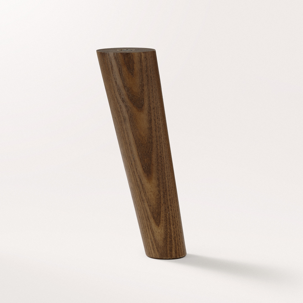 Dagmar 170 Acabado madera oscura - Pata de mueble en madera de fresno