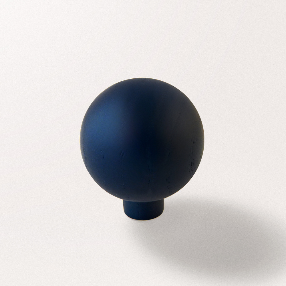 Bill 40Ø True Blue - Knob in ash wood