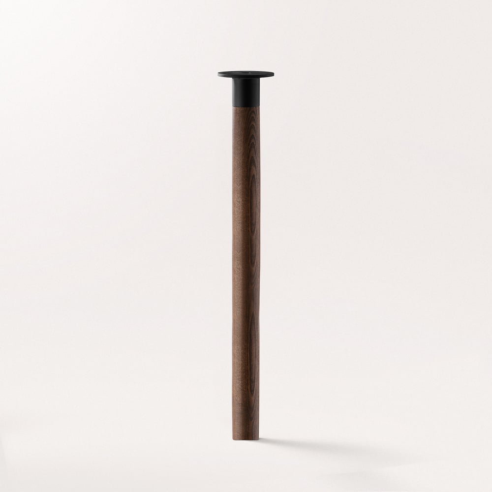 Hedda 700 Walnut finish - Table leg in ash wood
