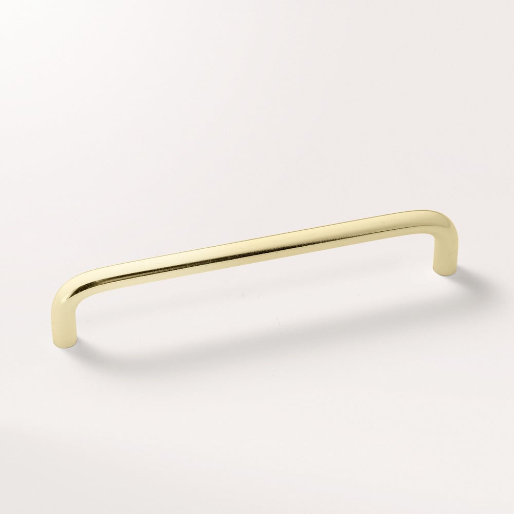 Ingeborg 135 Shiny Brass - Handle in steel
