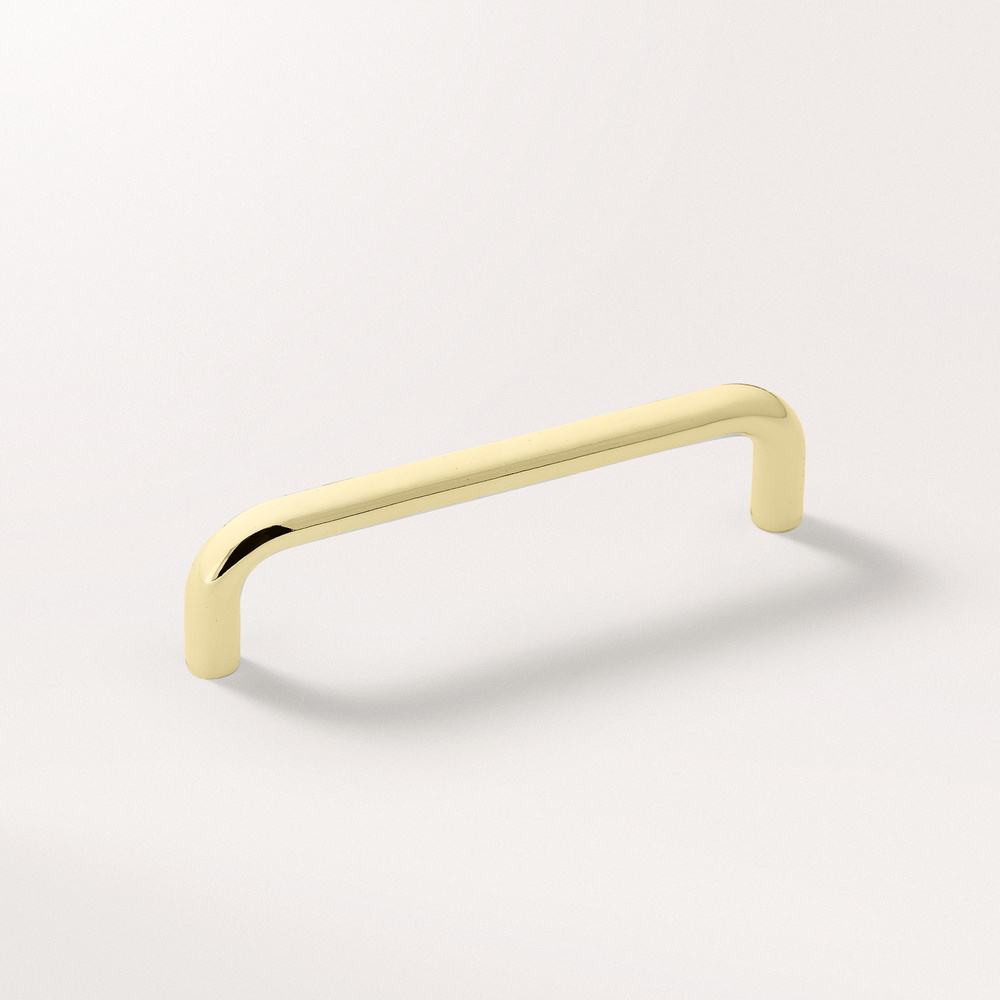 Ingeborg 100 Shiny Brass - Handle in steel