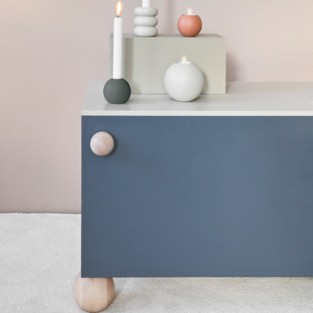 Bill 40Ø Cloudy Pink - Knauf in Eschenholz