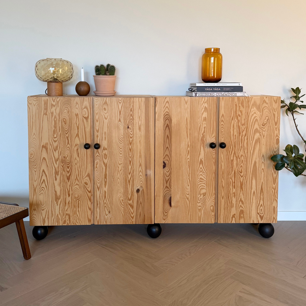 Bill 40Ø Teak finish - Knob in ash wood