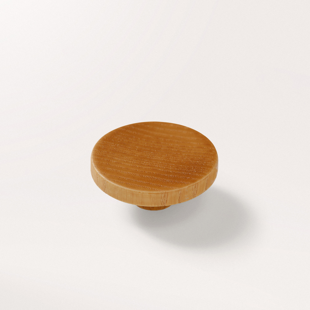 Lilian 40Ø Teak finish - Knob in ash wood
