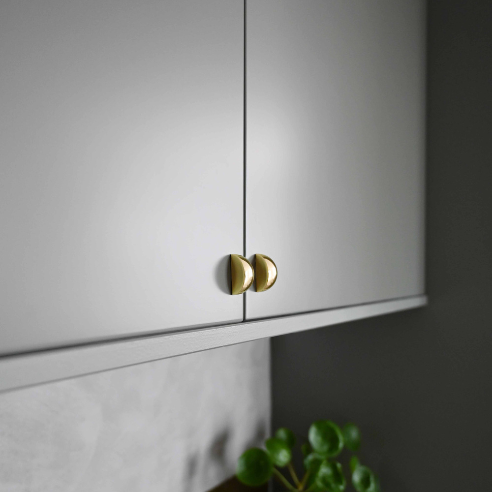 Moa 30 Shiny Brass - Knob in aluminum