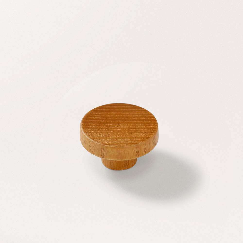 Lilian 30Ø Teak finish - Knob in ash wood