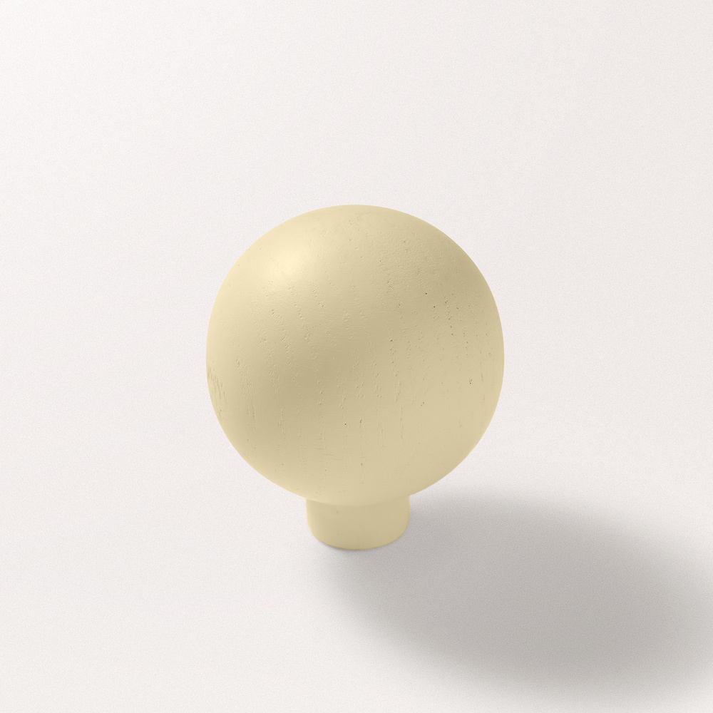Bill 40Ø Mellow Yellow - Knob in ash wood
