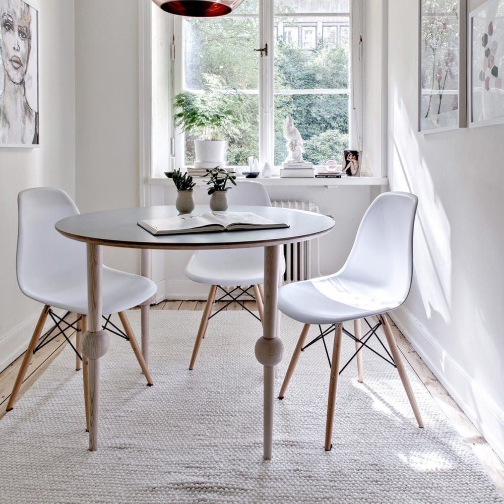 Otto 700 White - Table leg in ash wood