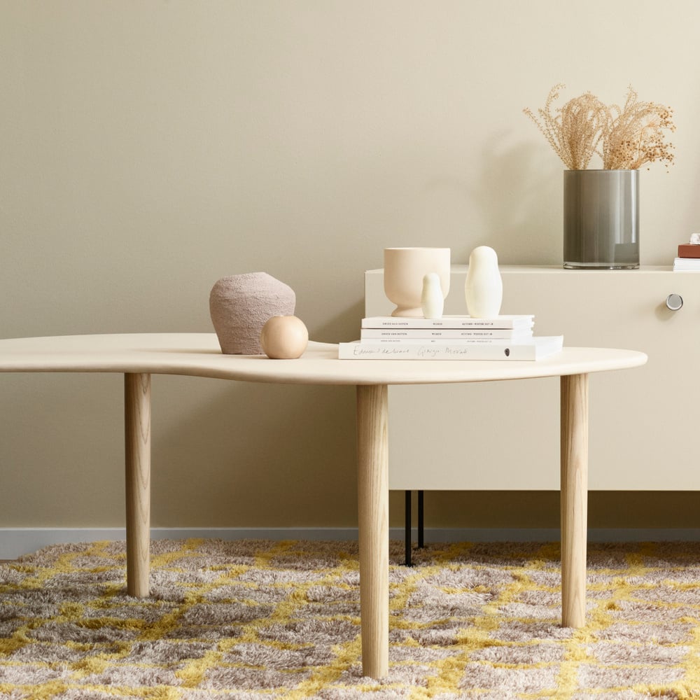 Svea 440 Black - Coffee table leg in ash wood