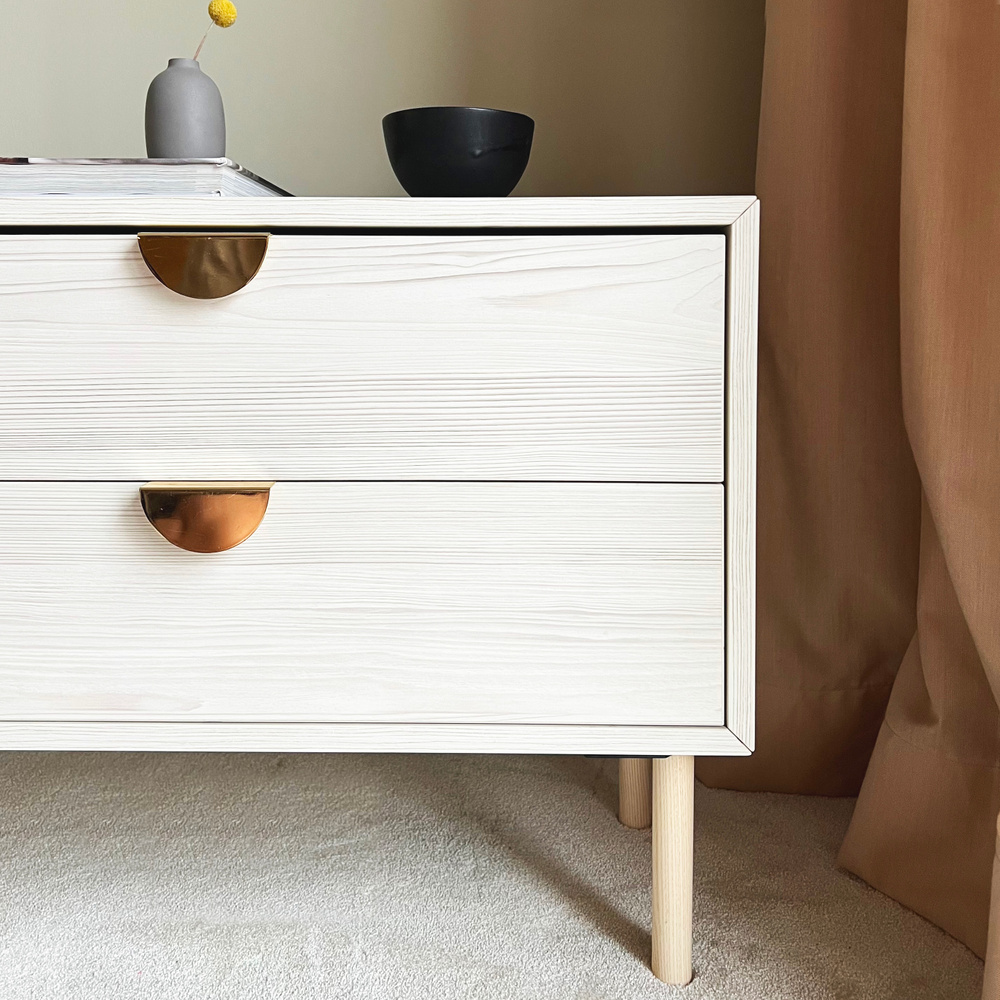 Sven 170 Oak Natural - Furniture leg in oak wood